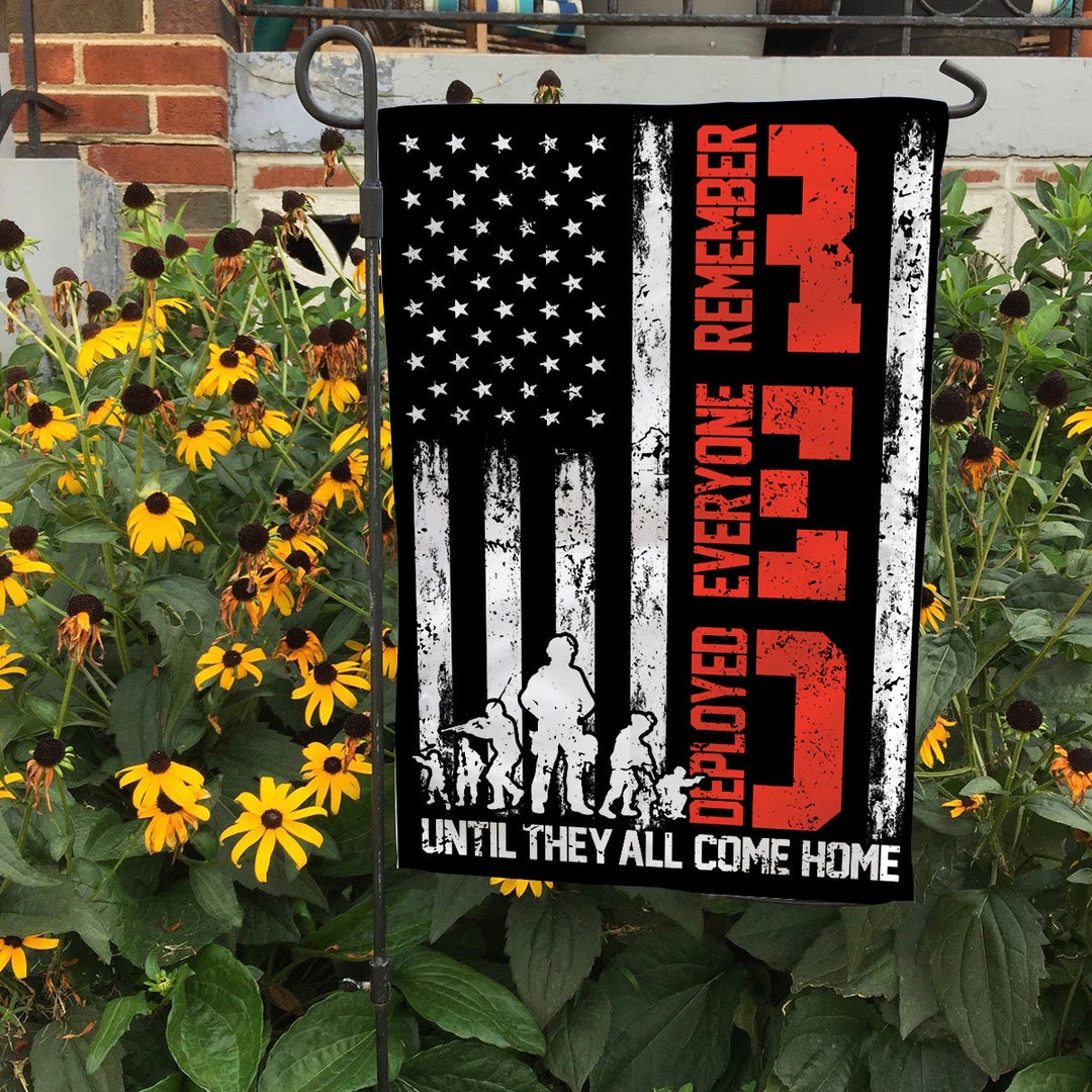 American Flag, Red Friday Military Garden Flag, Until They All Come ...