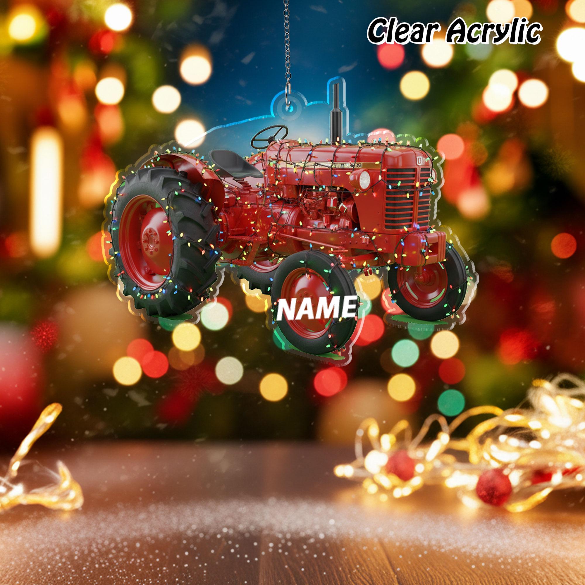 Personalized Tractor Truck Ornament, Custom Truck Driver Gift, Haulage ...