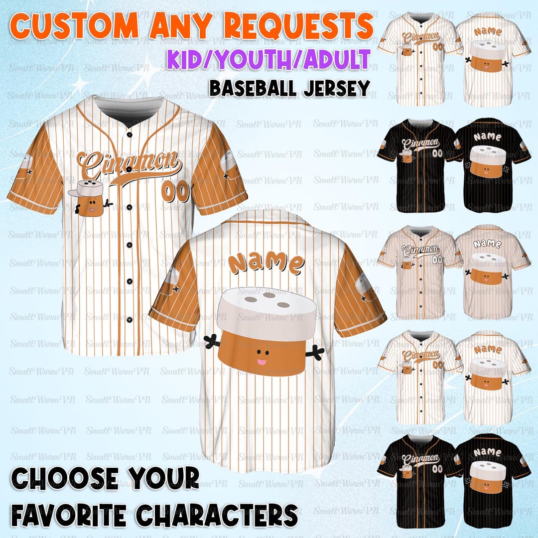 Personalized Blue's Clues Cinnamon Jersey, Cinnamon Character Jersey ...