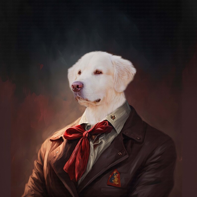 Russian Mafia Dog Portrait, Criminal Dog Portrait, Mobster Dog Portrait ...