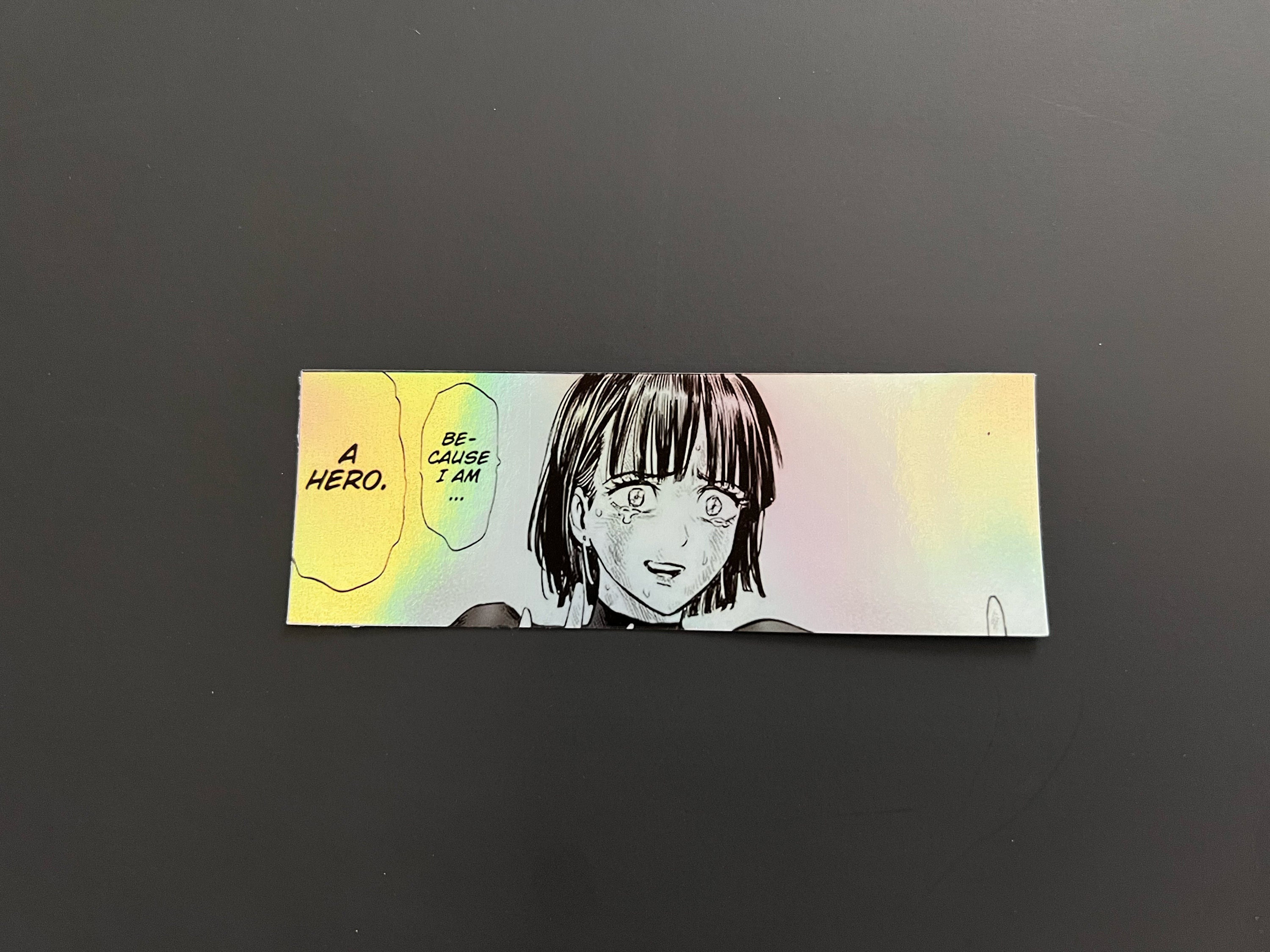 Fubuki Manga Panel Holographic Slap Sticker Anime | Etsy