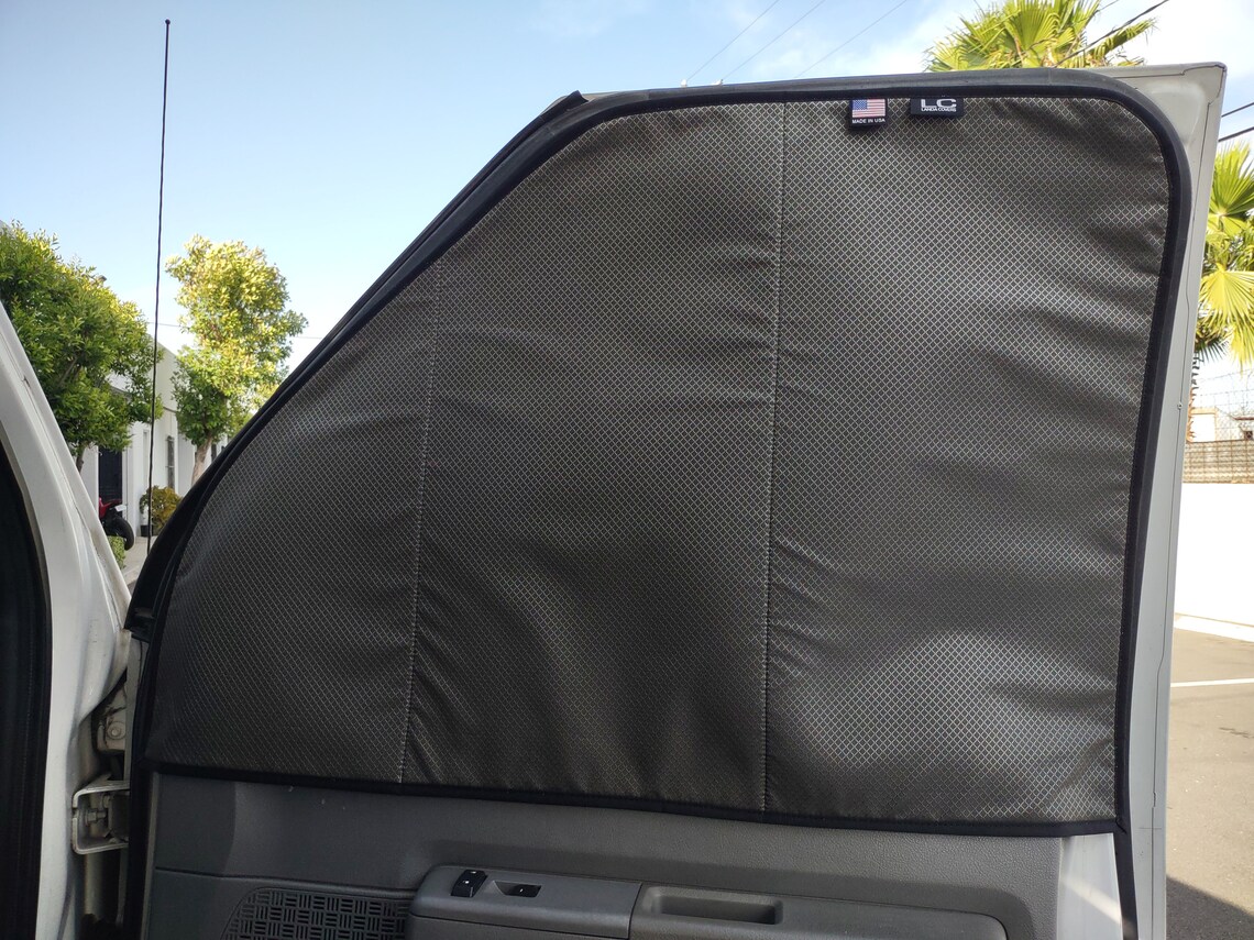 2005 2016 Ford Econoline Front Door Insulated Magnetic Window Sunshade ...