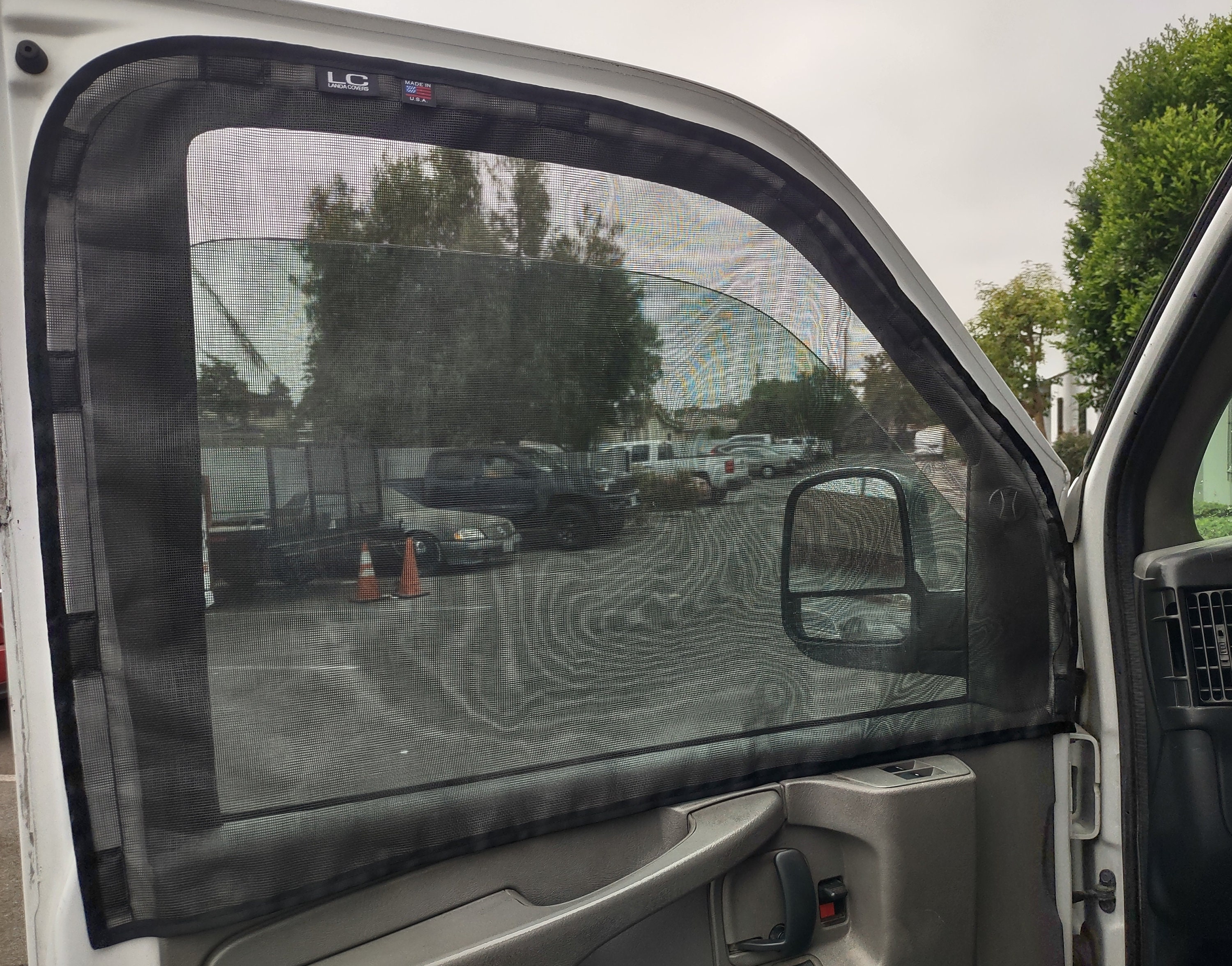 1996-2002 Chevy Express Front Door Window Magnetic Bug Nets Covers /bug ...