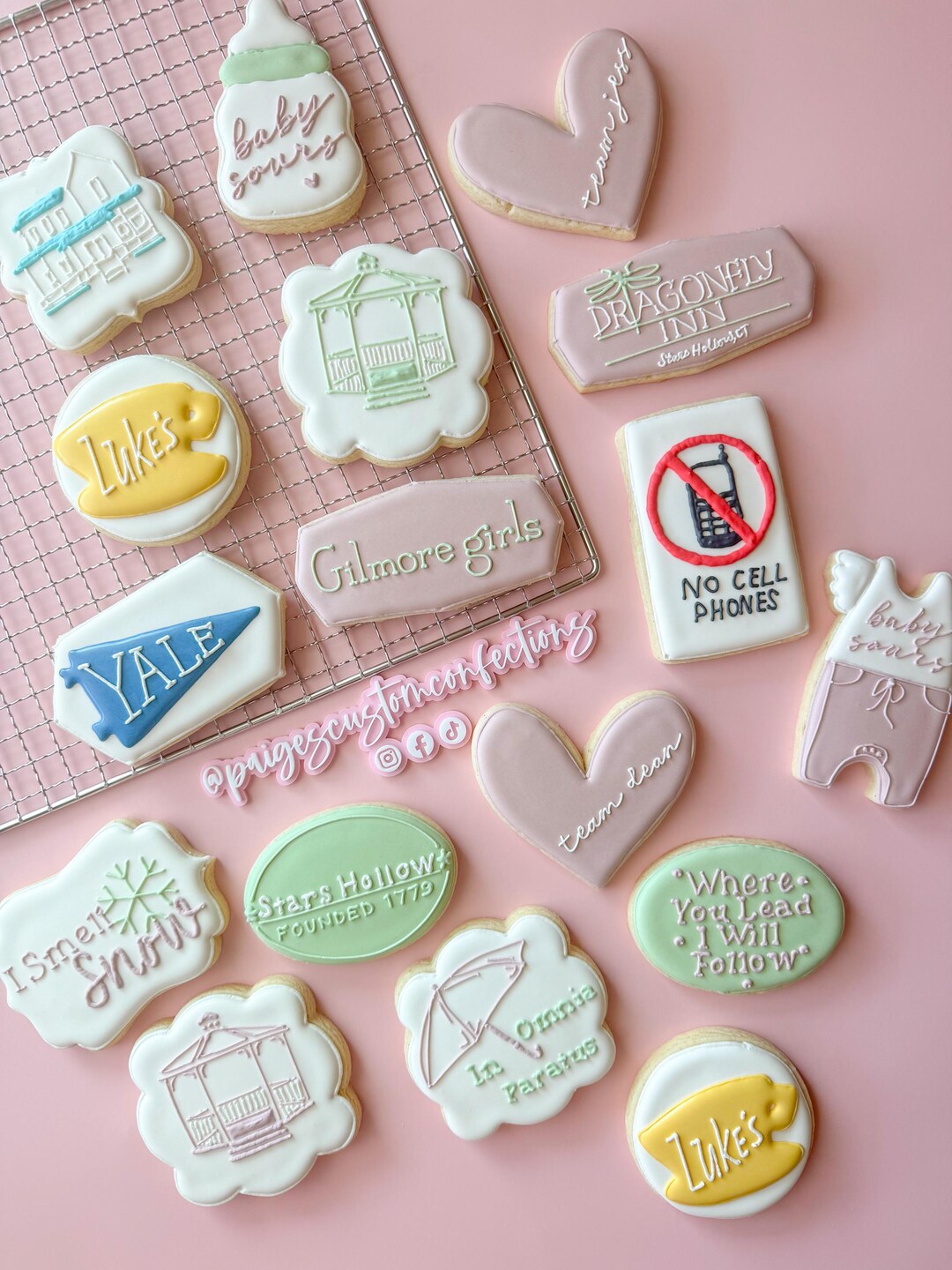 Gilmore Girls Inspired Sugar Cookies Custom Personalized - Etsy