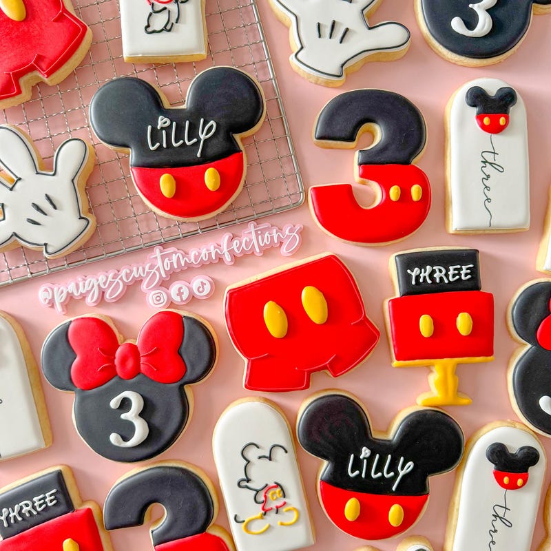 Mickey Mouse Cookies - Etsy