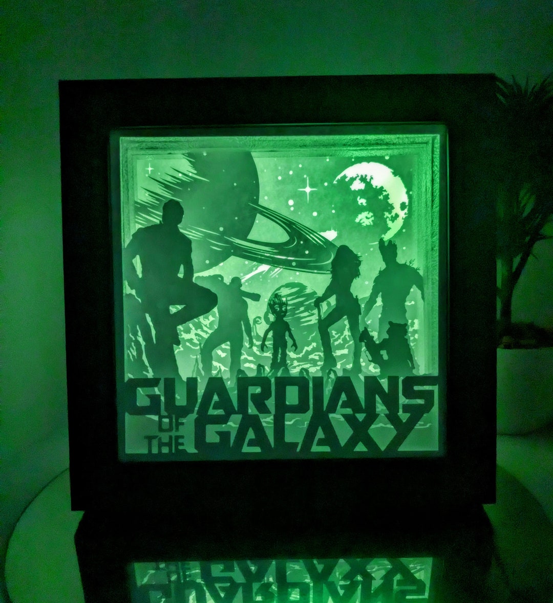 Guardians of the Galaxy Shadow Light Box Papercut 3D Box Art - Etsy