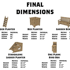Garden Bundle - Woodworking Plans (metric & Imperial) - Weekend Project ...
