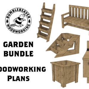 Garden Bundle - Woodworking Plans (metric & Imperial) - Weekend Project ...