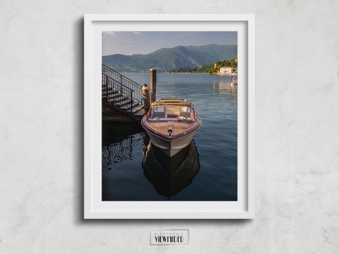 Lake Como Art Print 'COMO TAXI 001' Fine Art Photography Print Lake ...