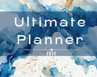 Ultimate Planner Bundle 2025 | Editable PDF & PPTX | Minimalist Planner ...
