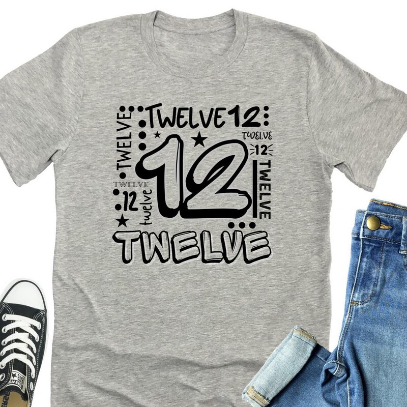 12th Birthday Shirt - Etsy