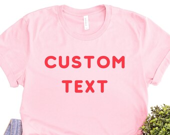 Custom Pink Shirt - Etsy