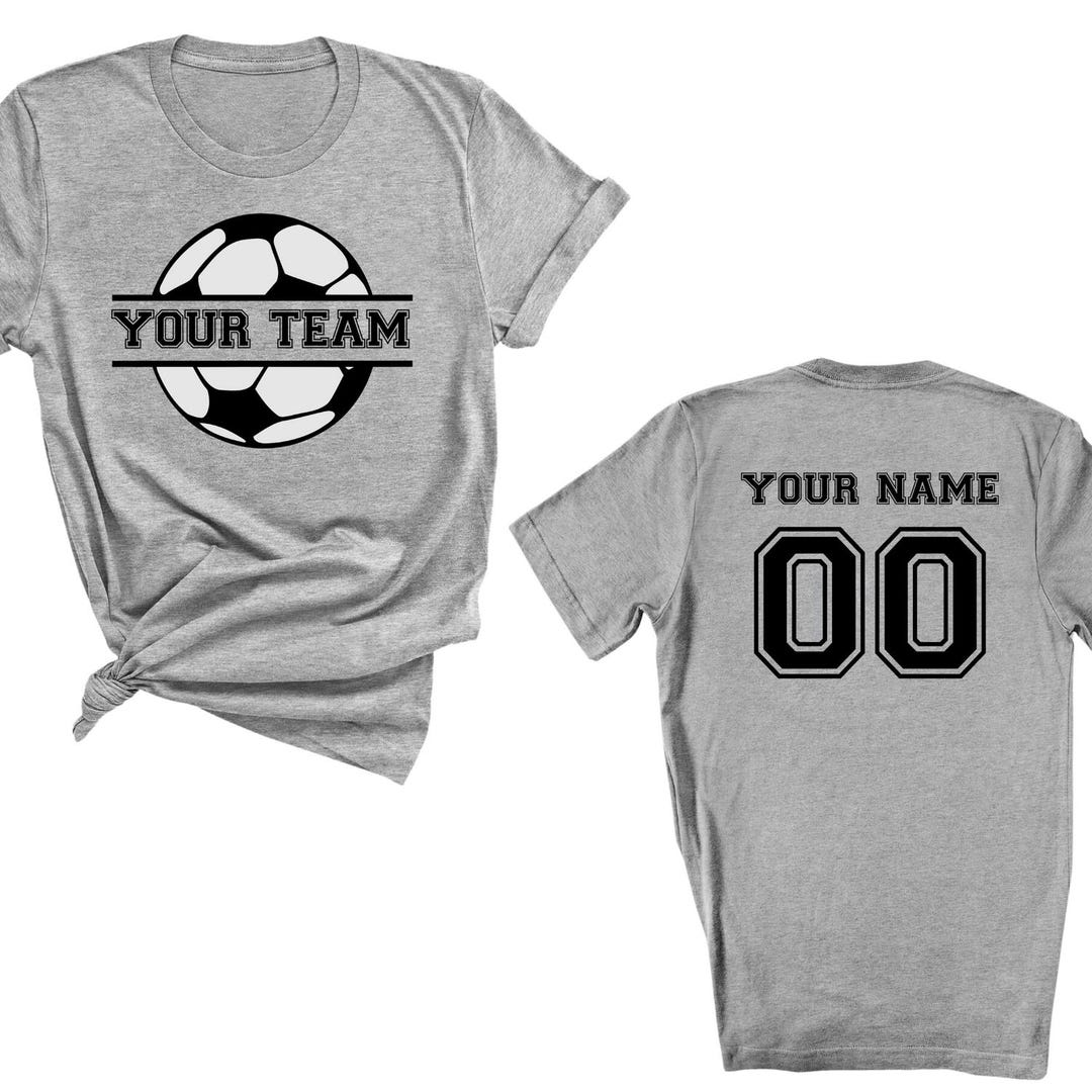 Custom Double Sided Soccer Team Shirt ,personalized Soccer Team Logo ...