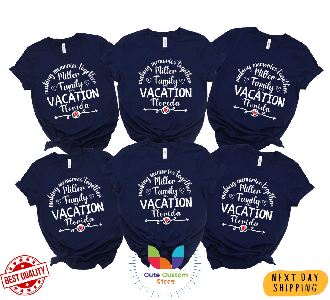 Custom Family Summer Vacation Shirt,florida Trip,family Vacay Florida ...