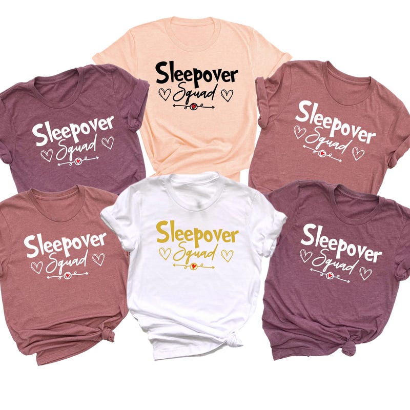 Slumber Party Squad Shirt - Etsy