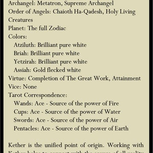 Tree of Life - Kabbalah Learning Cards ~ Living Magick Publishing - Etsy