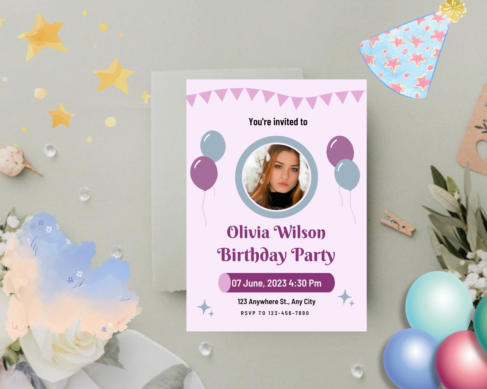 Birthday Invitation | Celebration Party | Birthday Party Invites ...