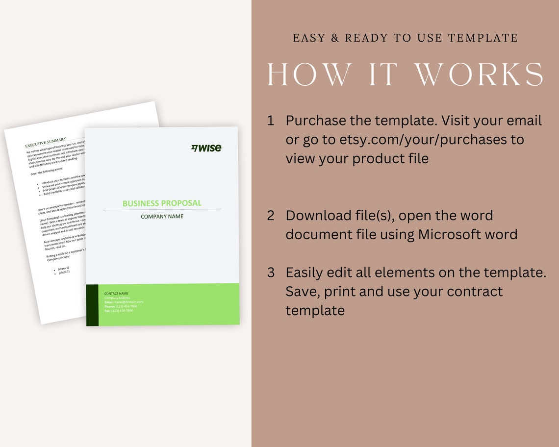 Proposal Contract | Contract Template | Business Proposal Template ...