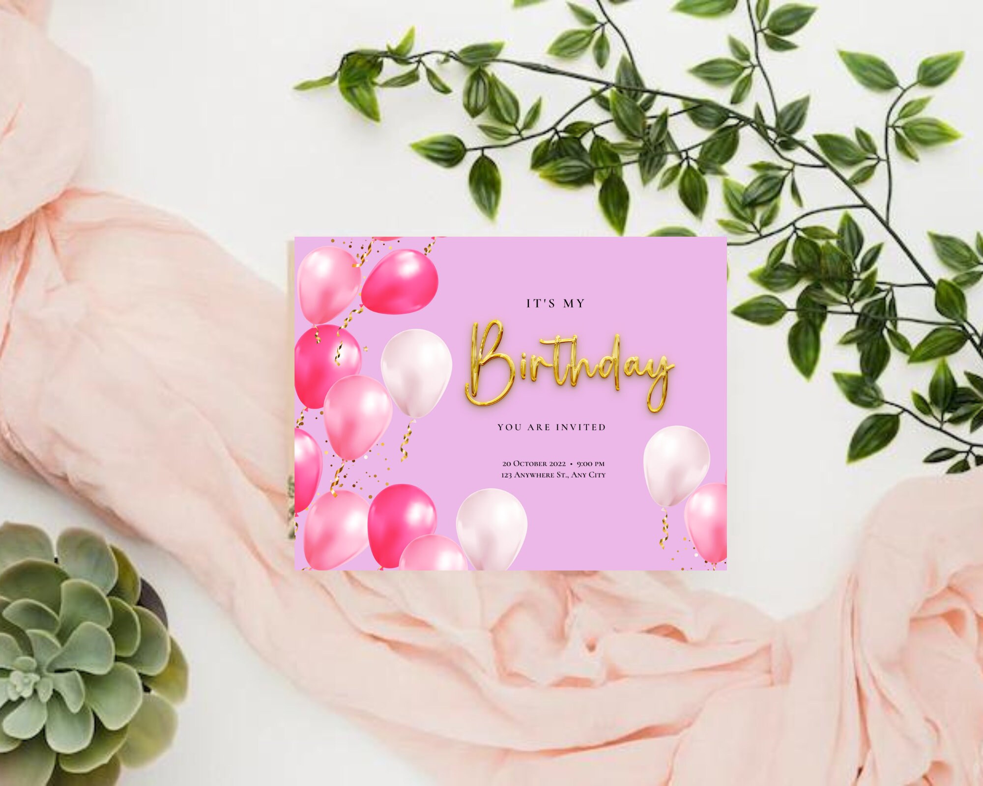 Birthday Invitation | Celebration Party | Birthday Party Invites ...