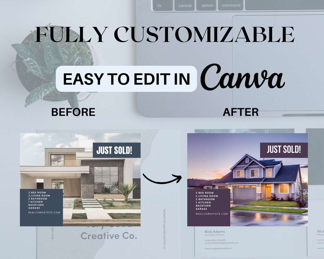 Real Estate Marketing | Real Estate Postcard | Just Sold Flyer ...