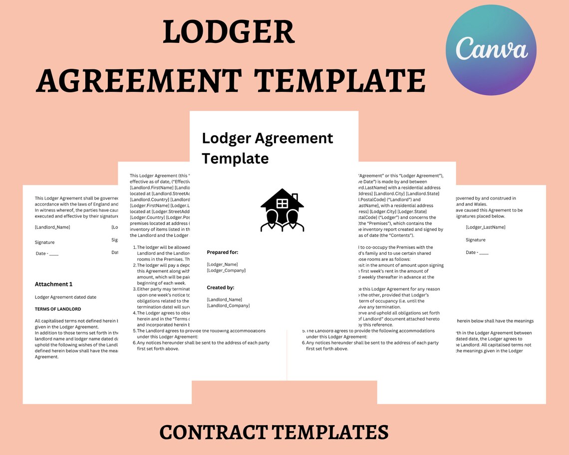 Lodger Agreement | Tenancy Agreement | Rental Agreement | Contractor ...