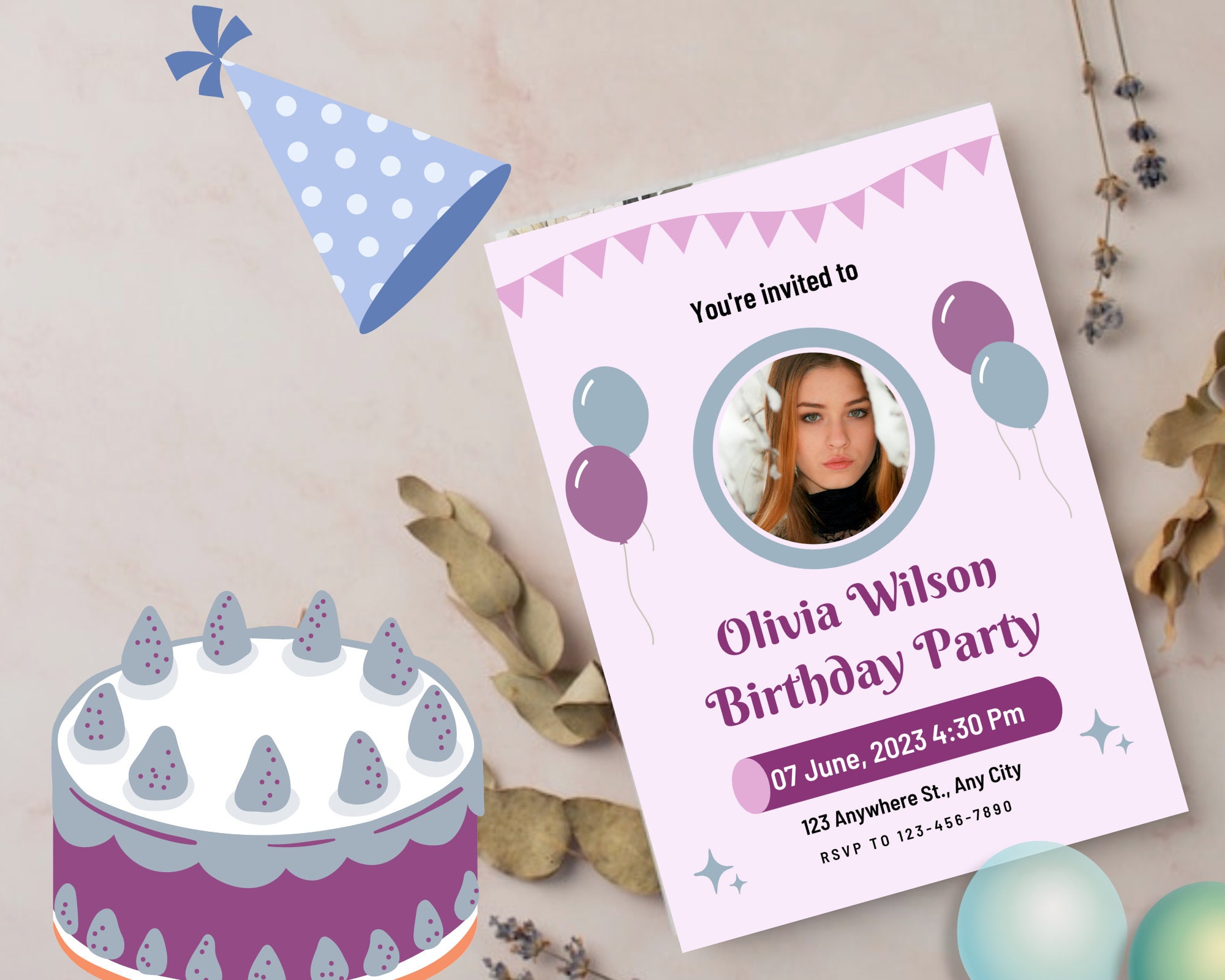 Birthday Invitation | Celebration Party | Birthday Party Invites ...