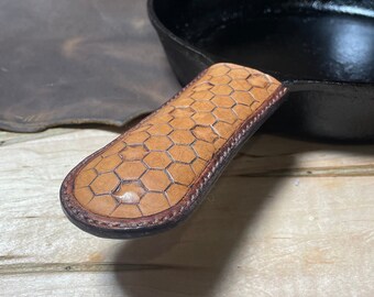 Cast Iron Pan Holder Leather - Etsy
