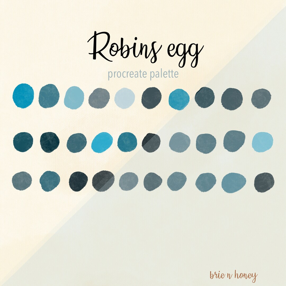 Procreate Color Palette Robins Egg I Procreate Color Palette - Etsy