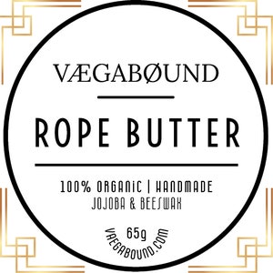 Rope Butter for Shibari, Handmade, 100% Organic Jojoba & Beeswax, 65g ...