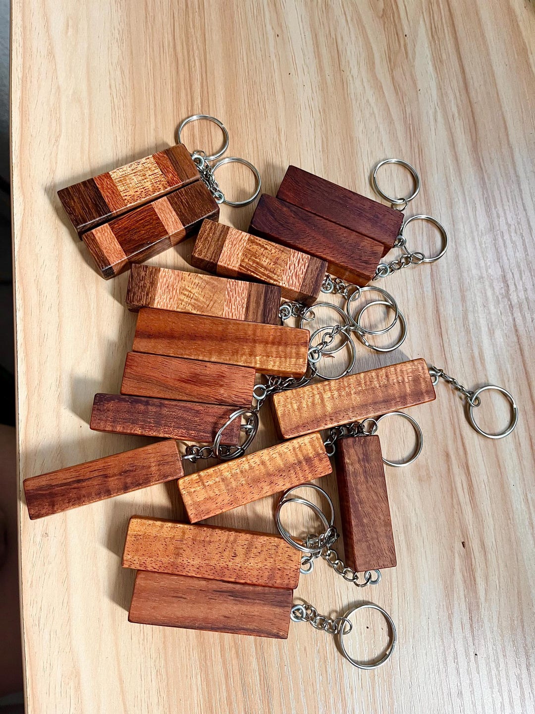 Koa Wood Keychains, Handmade in Hawaii! - Etsy