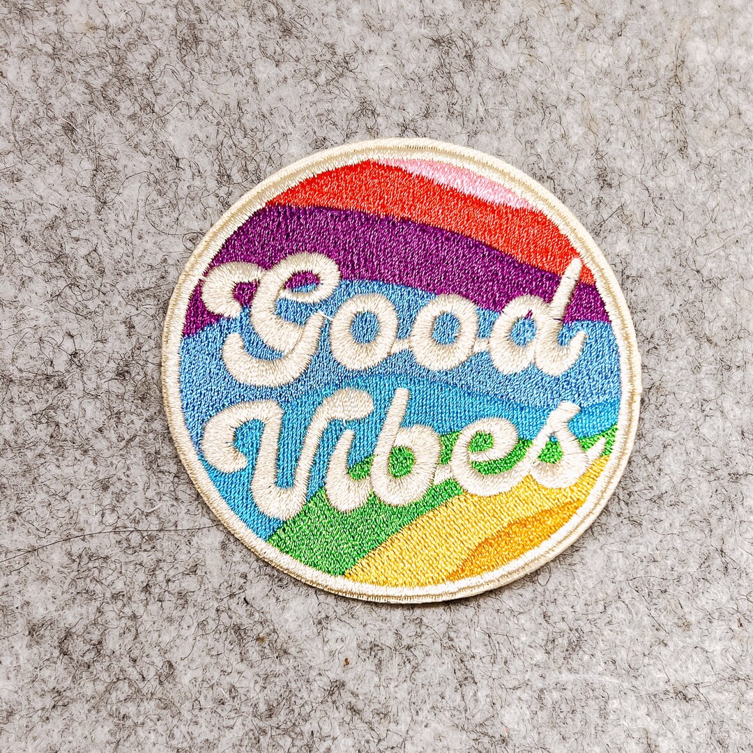 Good Vibes Groovy Patch - Etsy