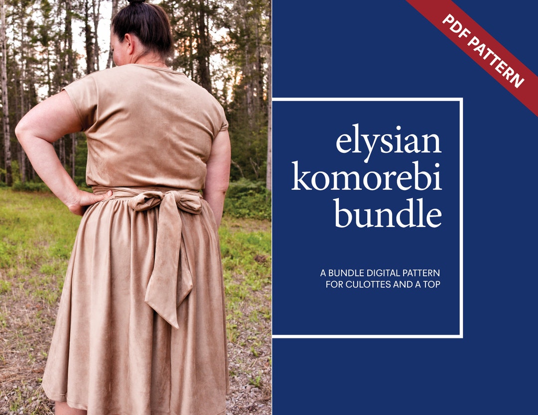 Elysian and Komorebi Bundle Sewing Pattern | DIY Apparel Instructions PLUS SIZED by Wonderful ...