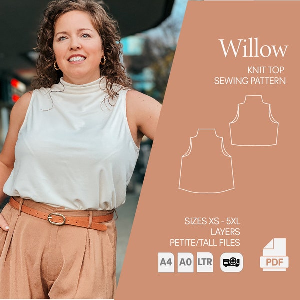 Turtleneck Sewing Pattern - Etsy