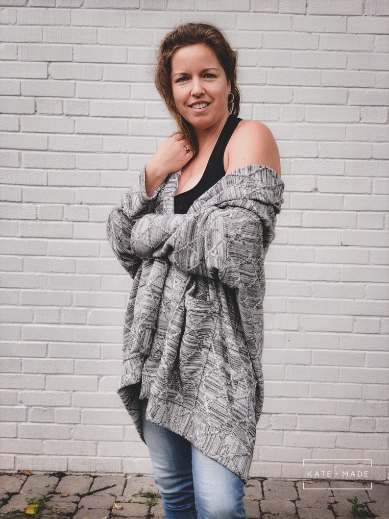 Big Effing Cardigan Slouchy Cardigan Sewing Pattern - Etsy