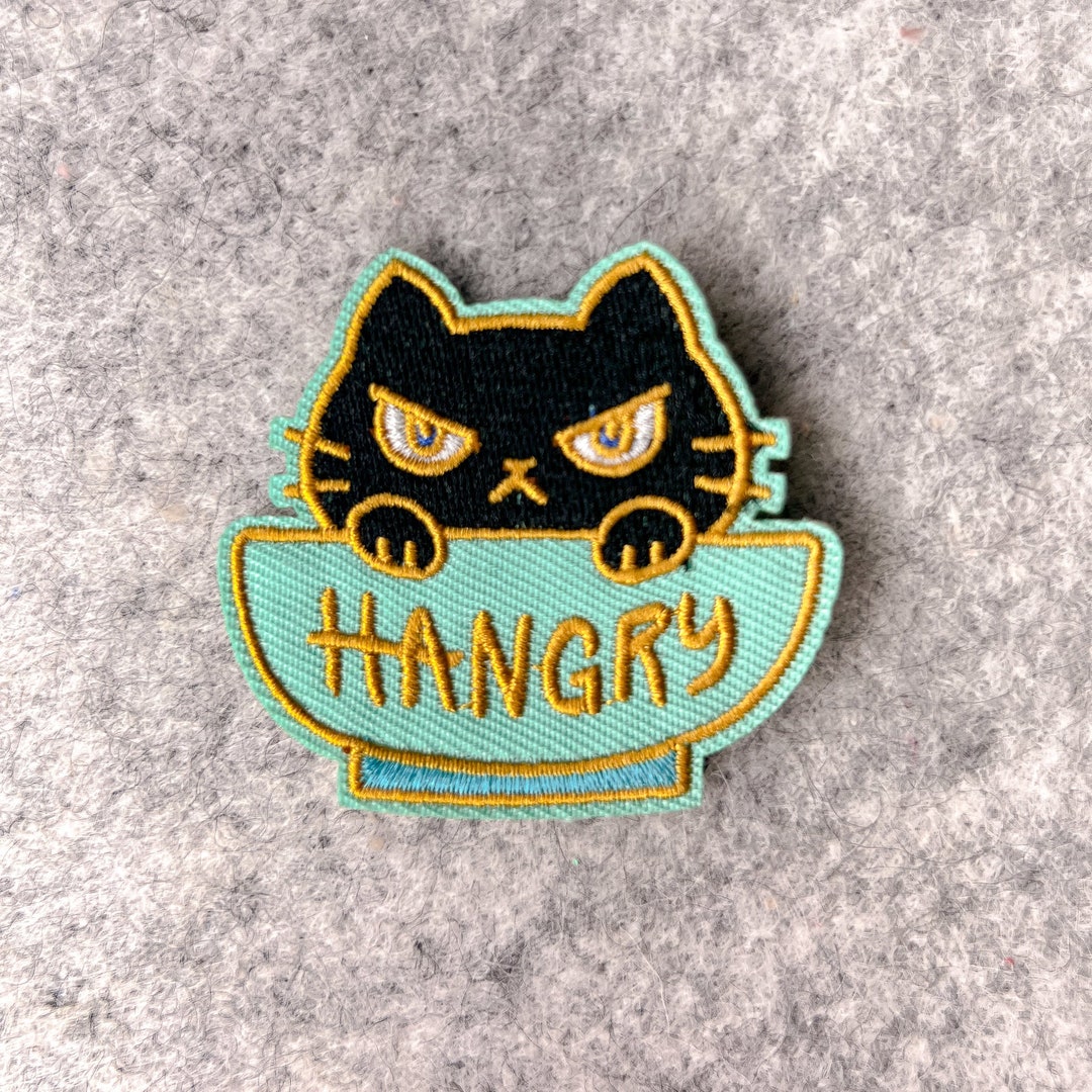 Hangry Cat Patch - Etsy