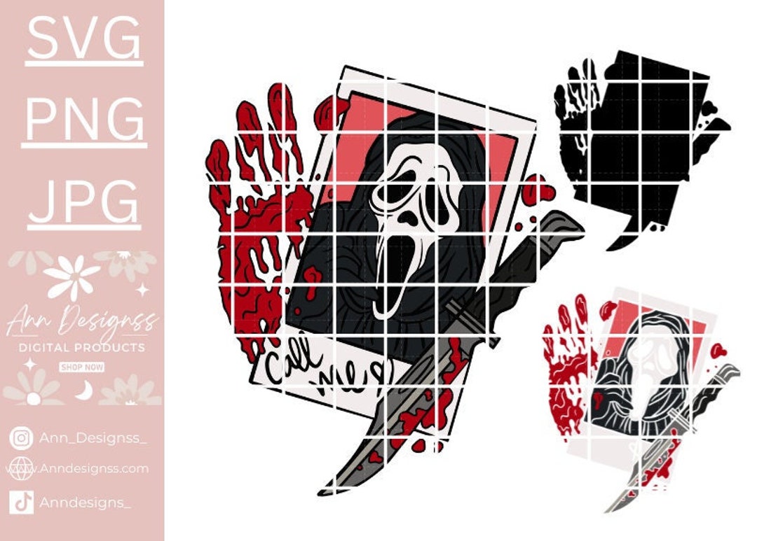 Scream Call Me SVG, Ghostface SVG - Etsy Hong Kong