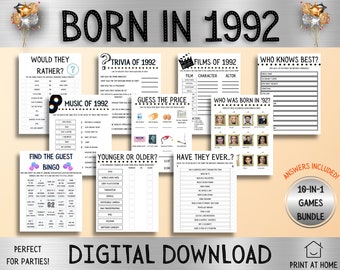 Trivia Games Printable - Etsy