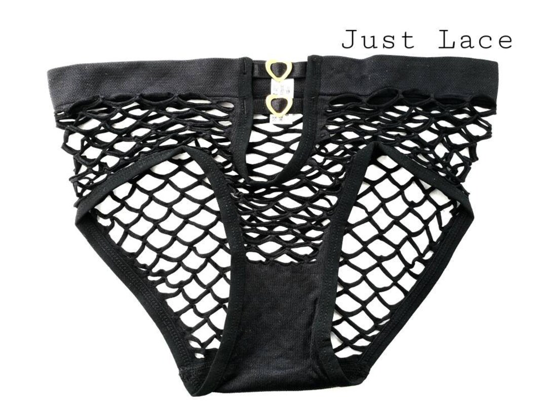 BLACK Women's Fish Net Knickers Panties Lingerie - Etsy UK