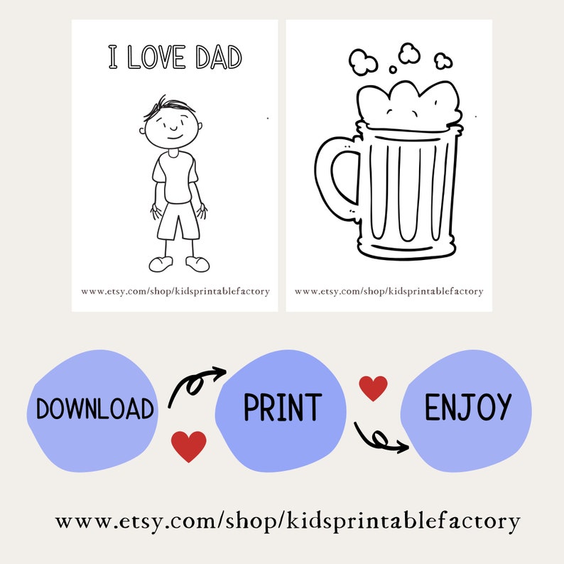 Kids Fathers Day Activity Pack, Word Search, Colouring, Dear Dad ...
