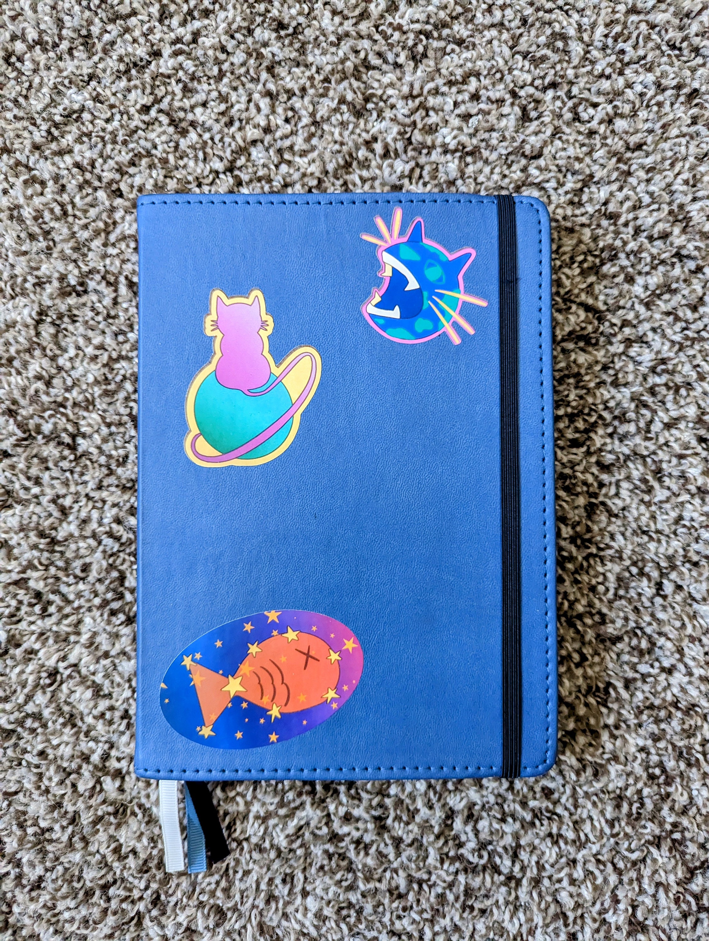 Cosmicat SVG File Cat Planet Sticker Cut File for Cricut and Silhouette ...