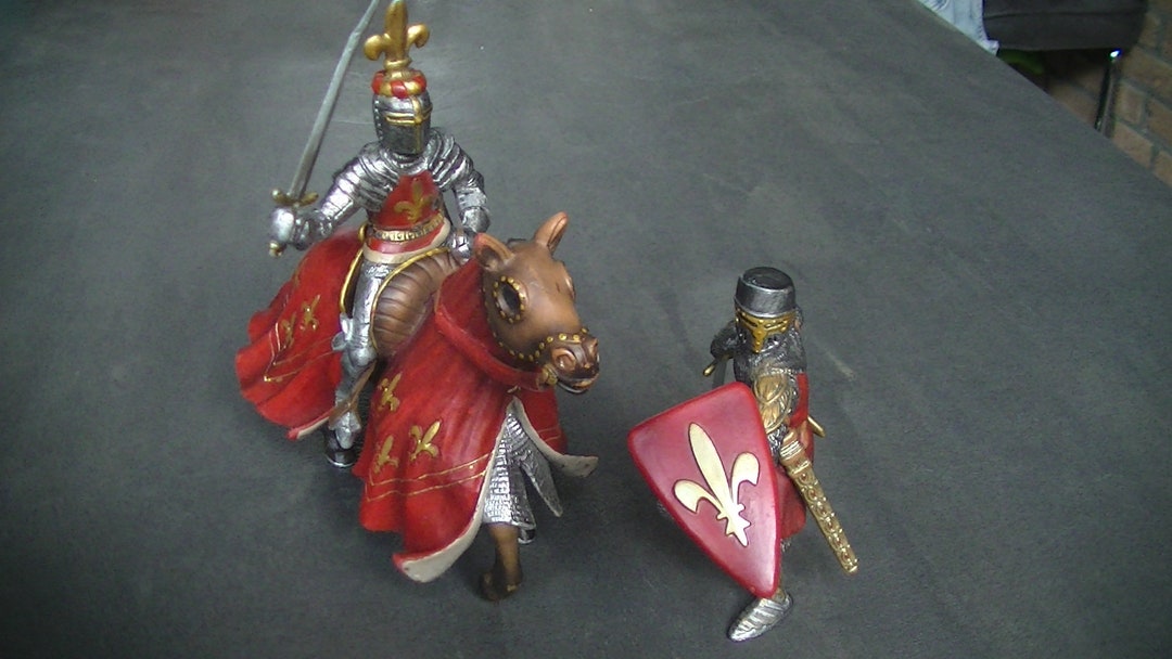 Set Schleich Knights Knights With Horse Action Figures Toy Soldiers ...