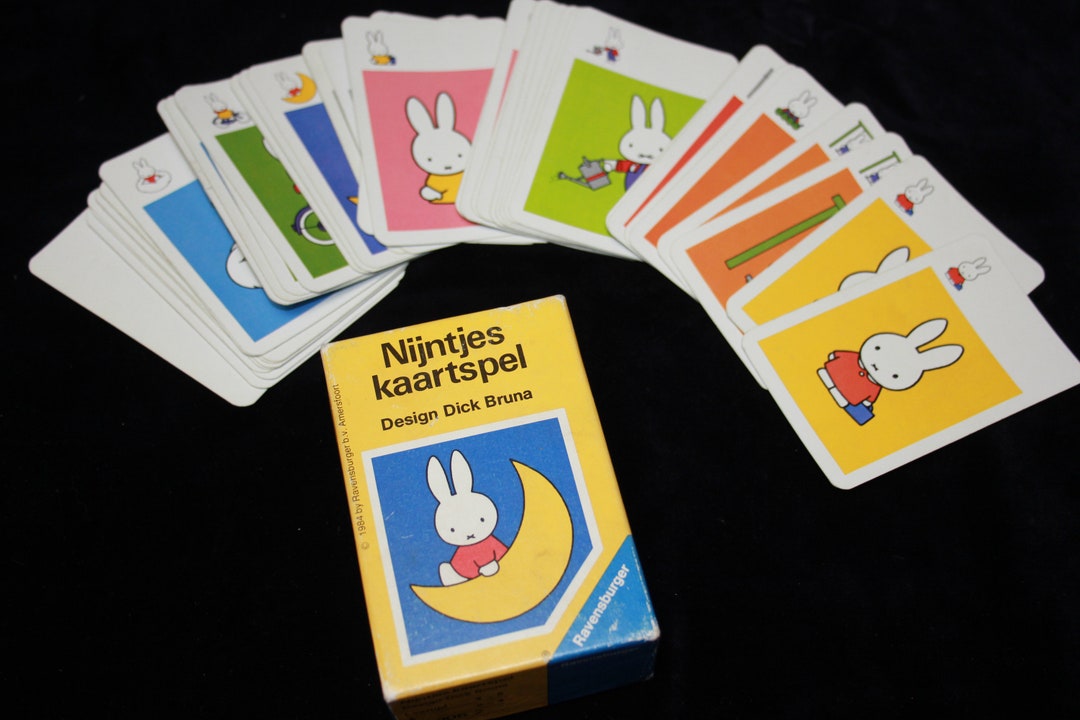 Miffy Card Game Indoor Toys Dick Bruna Eighties Toys 80s Game Miffy ...