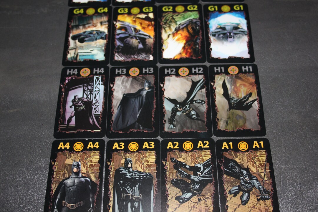 Quartet Batman Begins Superhero DC Board Game Memory Game Card Game ...