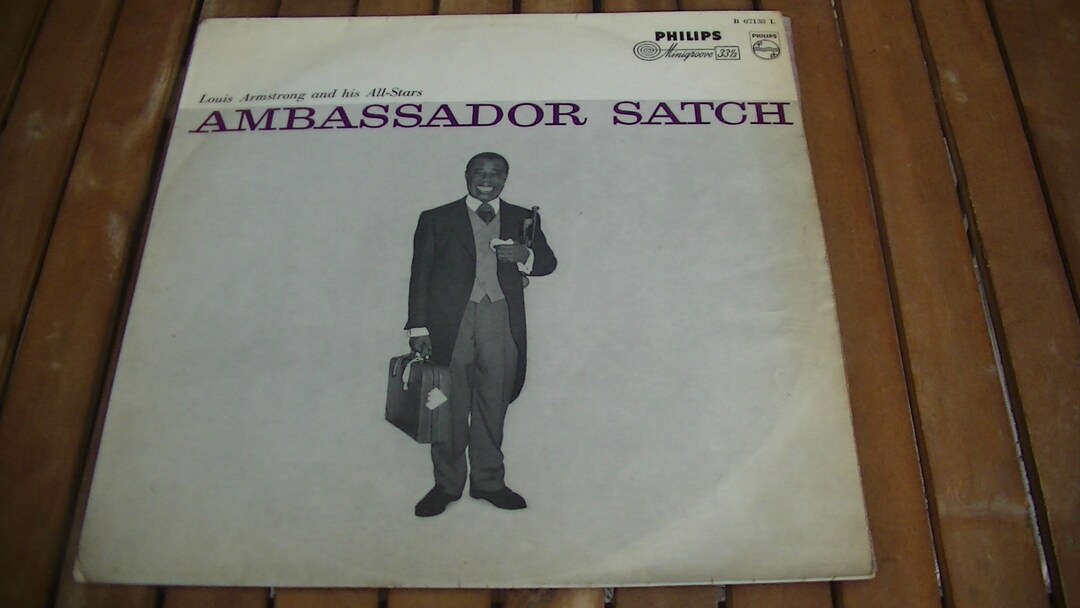 LP Louis Armstrong Ambassador Satch Golden Oldies Jazz Trumpet Satchmo ...