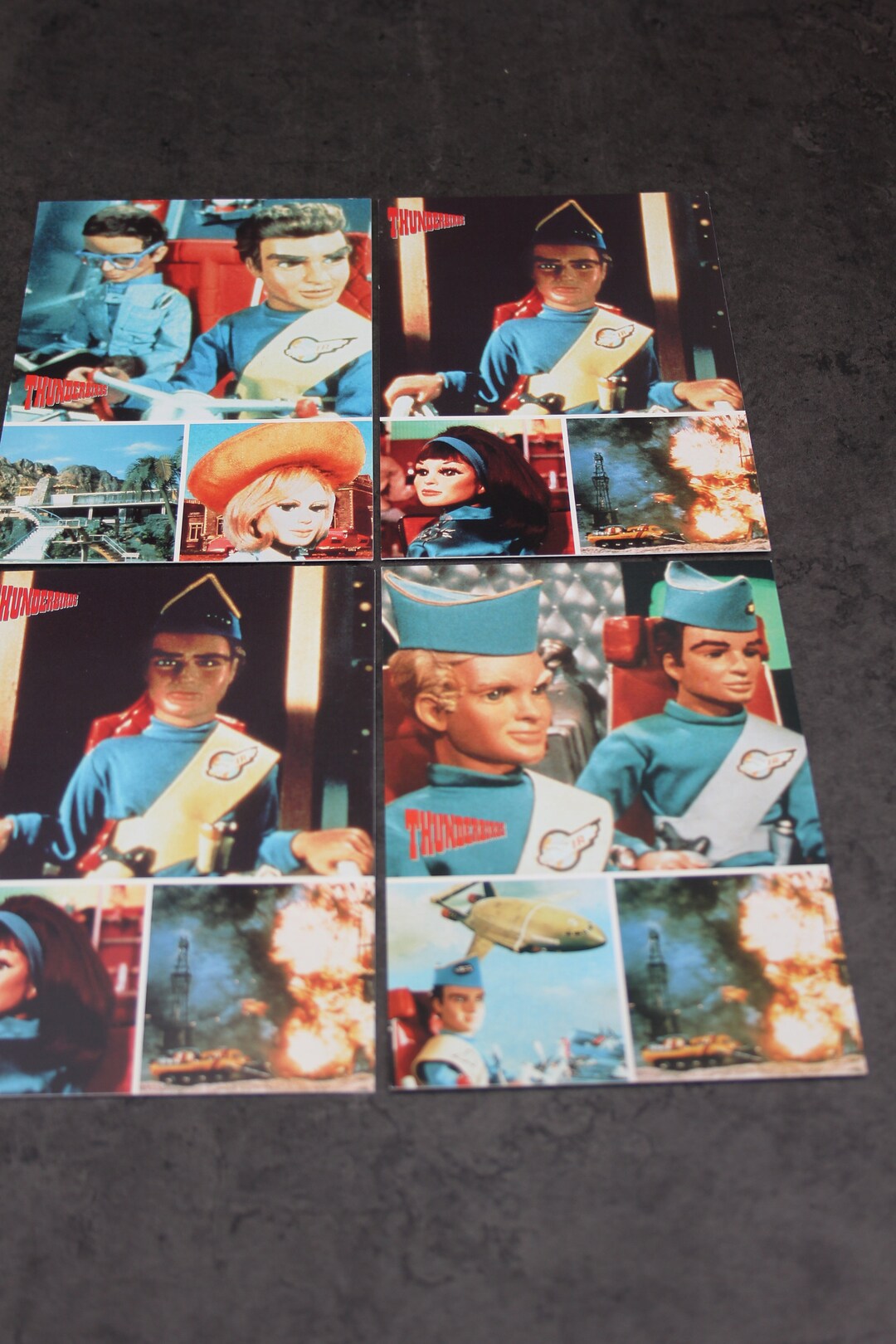 4 Thunderbirds Cards | Postcards | TV Series | International Rescue ...