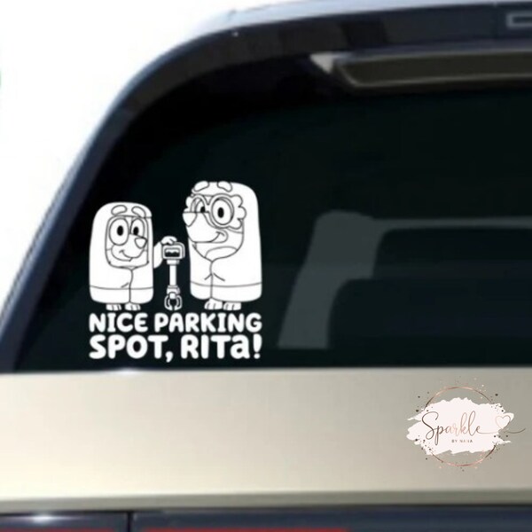 Bluey Svg Nice Parking - Etsy