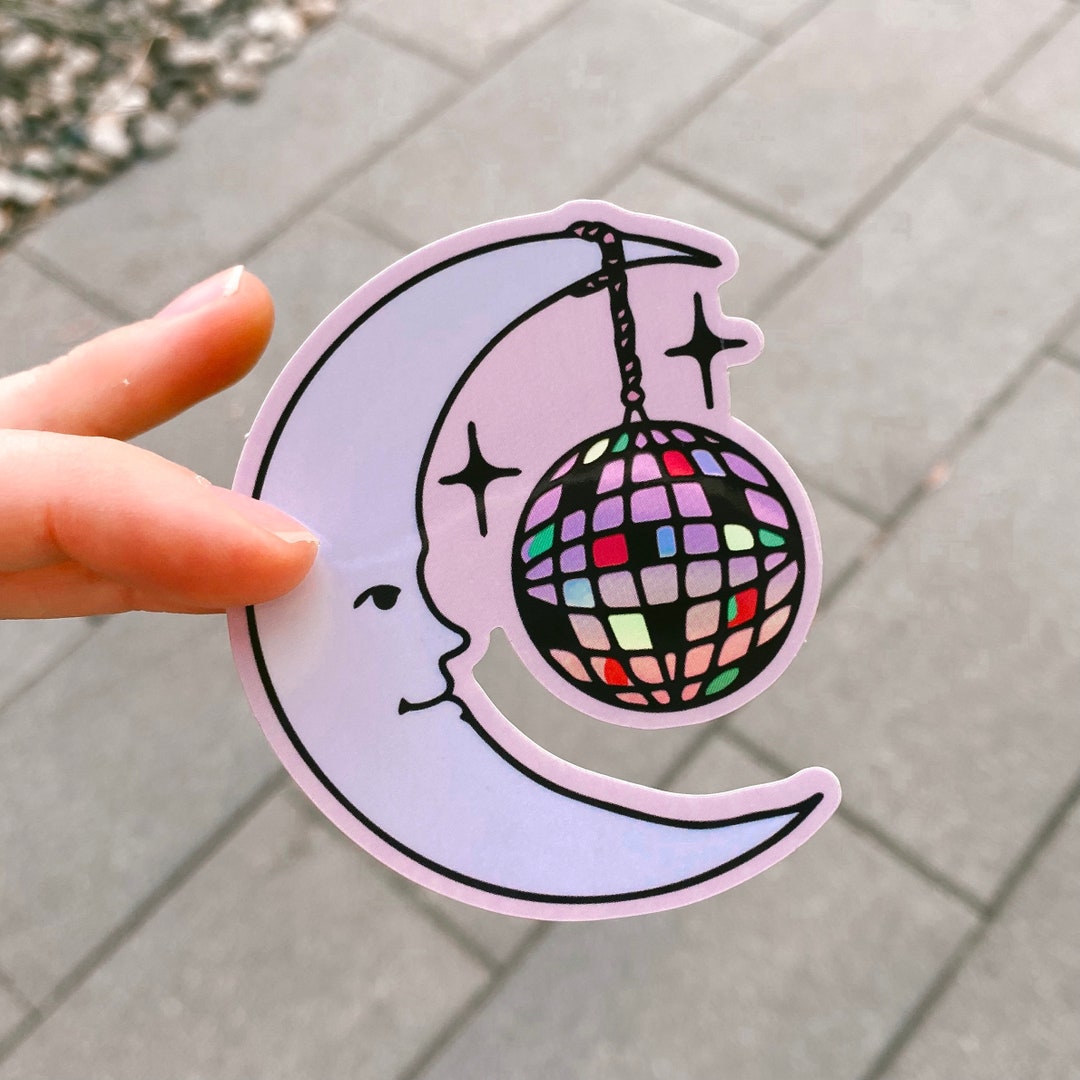 Holographic Disco Sticker - Etsy