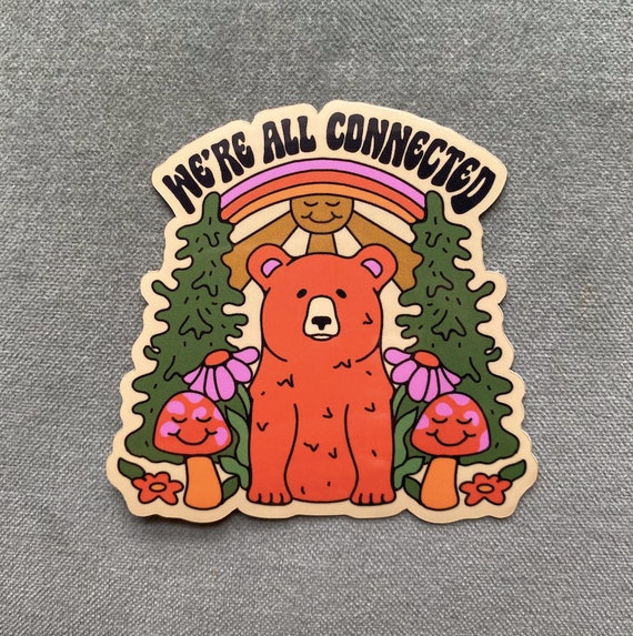 Nature Connected Sticker - Etsy