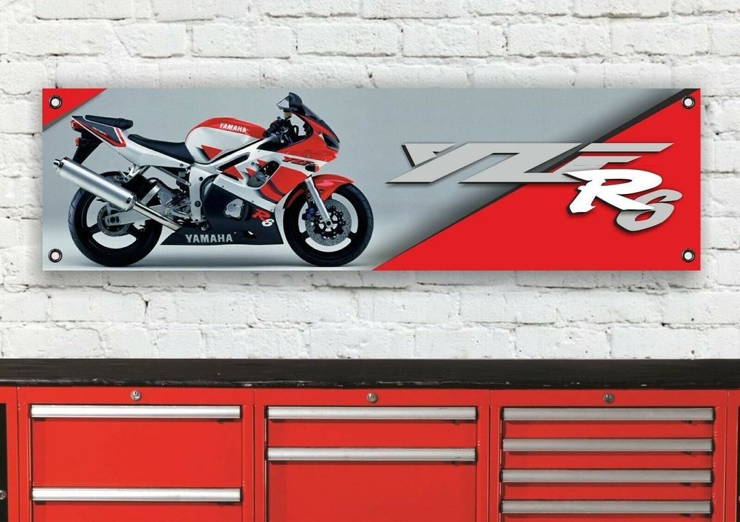 Br212b Yamaha R6 5eb 1999 Red Garage Workshop Banner Sign - Etsy