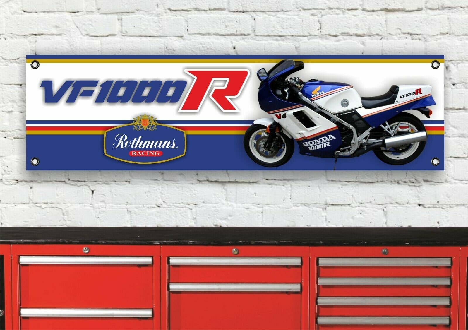 Br304b Honda Vf1000r Rothmans Garage Workshop Banner Sign - Etsy